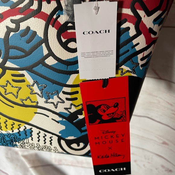 Coach | Bags | Coach Disney Mickey Mouse X Keith Haring Mollie Tote ...
